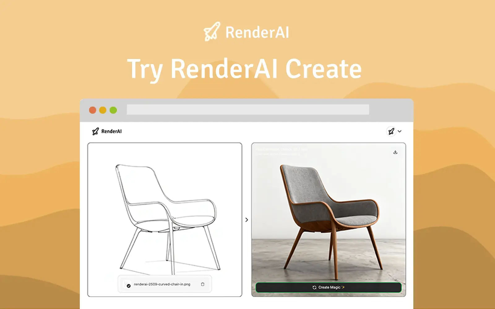 Create AI Images and Videos from Sketches using RenderAI