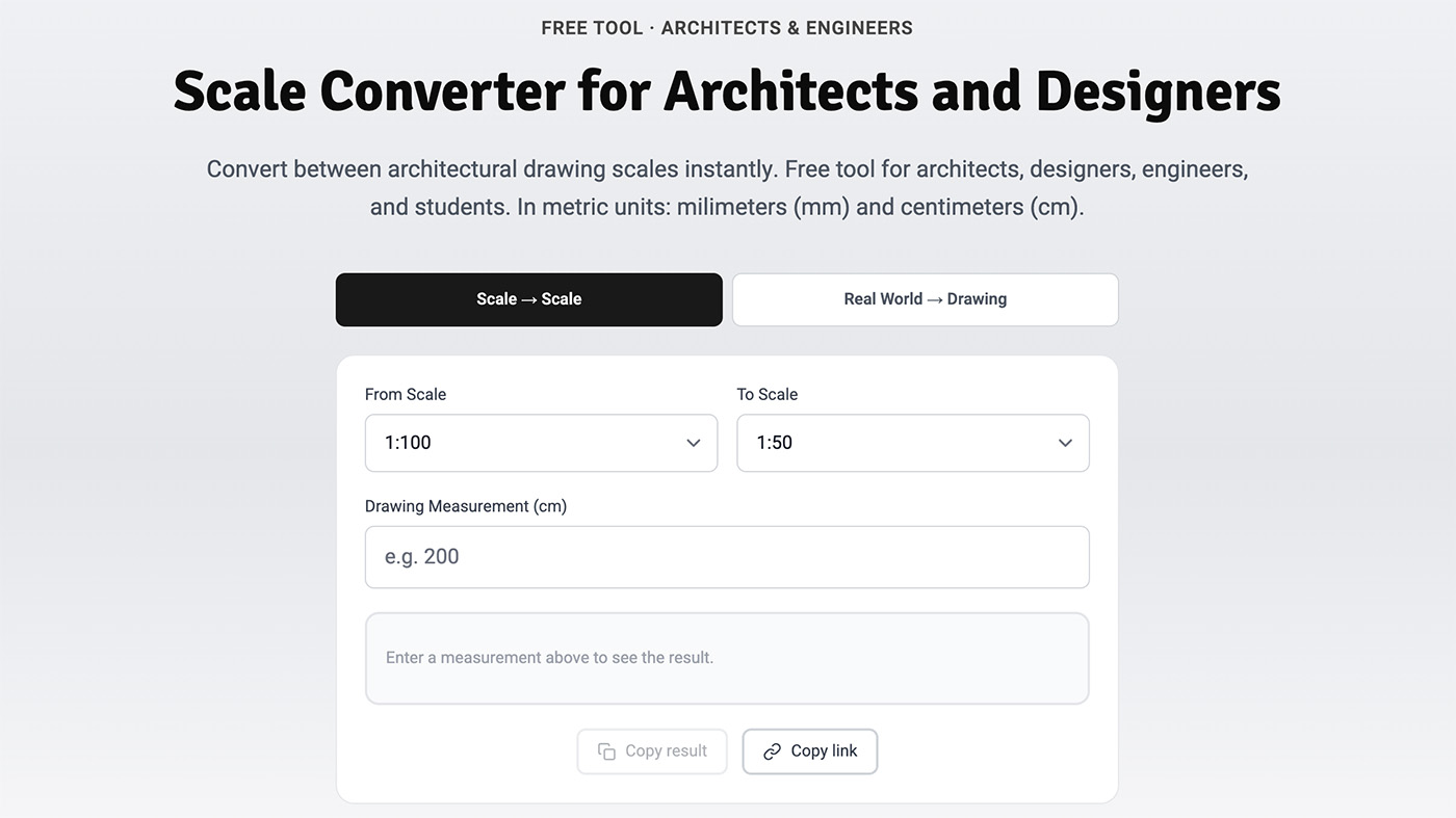 Scale Converter for Architects and Designers — Free Tool | RenderAI